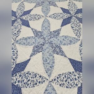 jcpenney | Bedding | Vtg Antique Prism Stars Quilt 5x93 Patchwork 2 ...